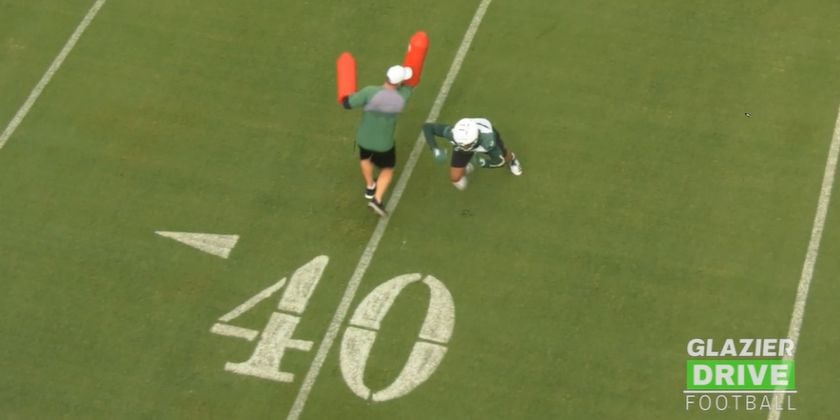 UTSA Tight End Pass Release Drills - Justin Burke
